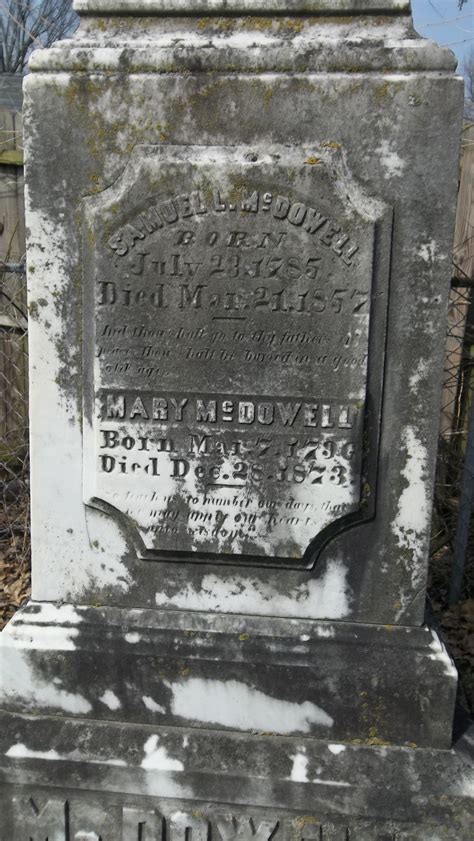 Samuel L Mcdowell 1785 1857 Find A Grave Memorial