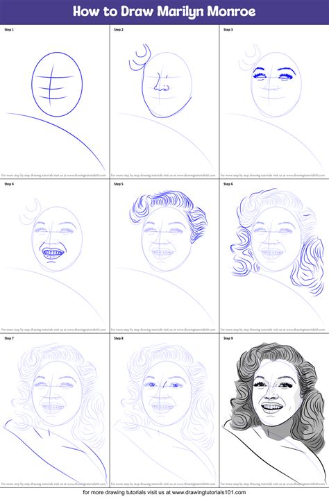 Easy Drawings Of Marilyn Monroe