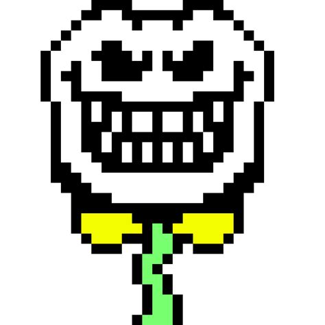 Editing Flowey Evil Face Free Online Pixel Art Drawing Tool Pixilart