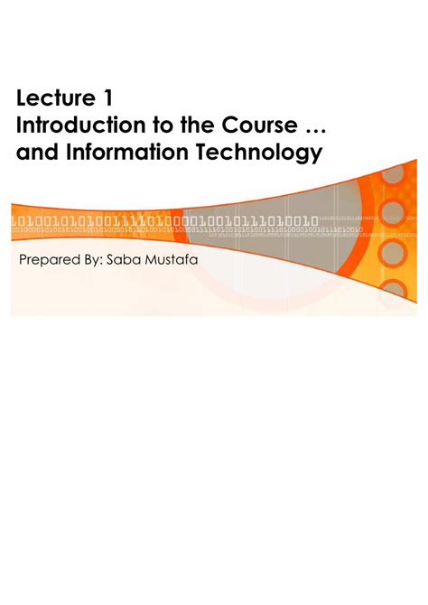 Pdf Week 1 Lecture 1 Intro To Computer Dokumentips