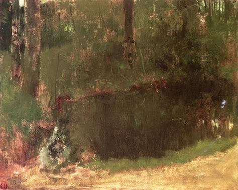 Edgar Degas Pond In The Forest Monotype Edgar Degas Art Edgar