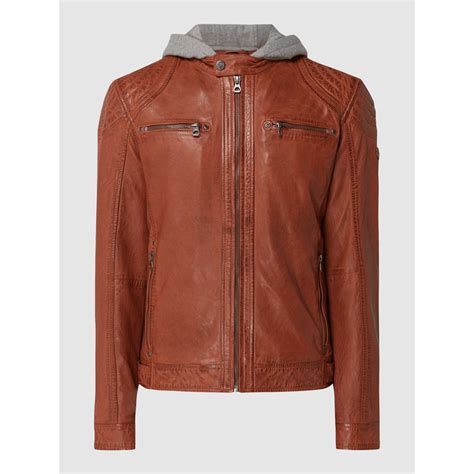Kurtka Skórzana O Kroju Regular Fit W Stylu Biker Model Barlo Gipsy