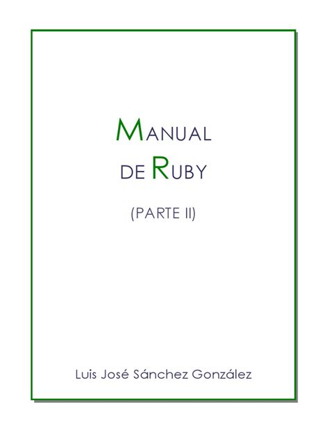 manual de ruby parte ii v02 pdf estructura de datos de matriz