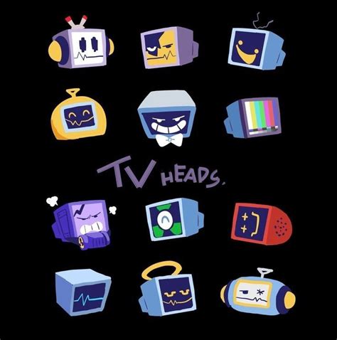 Pin By Mr On Object Character Tv Head Different Drawing Styles