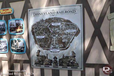 Pictures Disneyland Railroad History Display At Toontown Station The