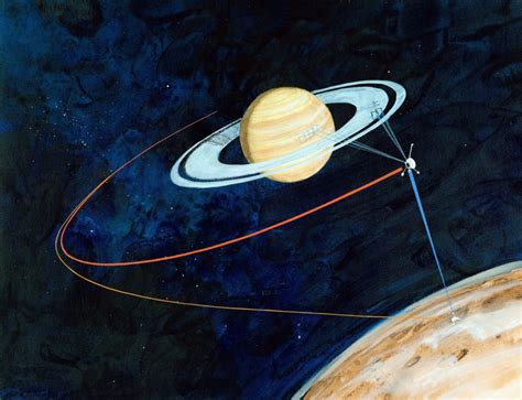 Early Cassini Mission Art The Planetary Society