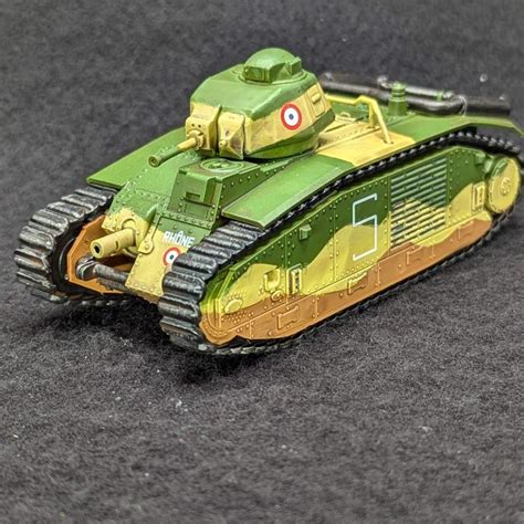 3d Printable Tank Char B1 Bis France Ww2 By Wargame3d