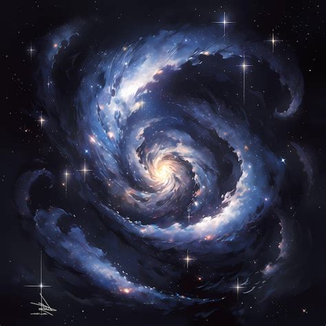 Premium Photo Cosmic Spiral Galaxy