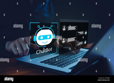 Chatbot Chat With AI Businessman Using Technology Smart Robot AI