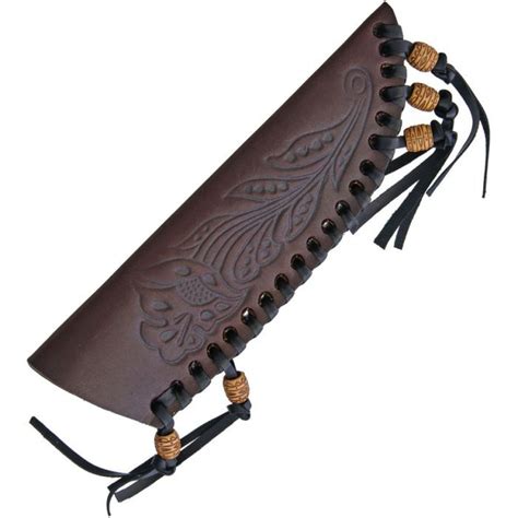 Extac Australia American Hunter Patch Knife Full Tang Hunting Knife W Leather Sheath