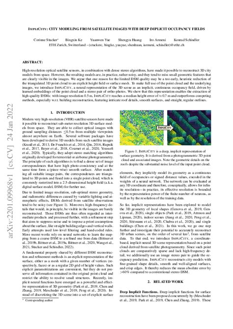 Pdf Implicity City Modeling From Satellite Images With Deep Implicit