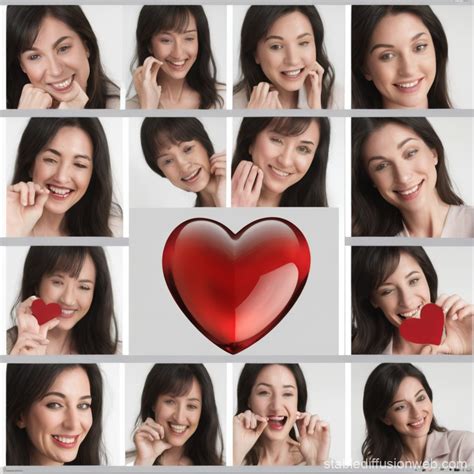 Heart Image Strip Stable Diffusion Online