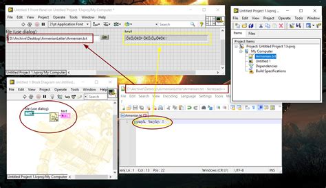 solved how read data from txt file in armenian letters labview ni