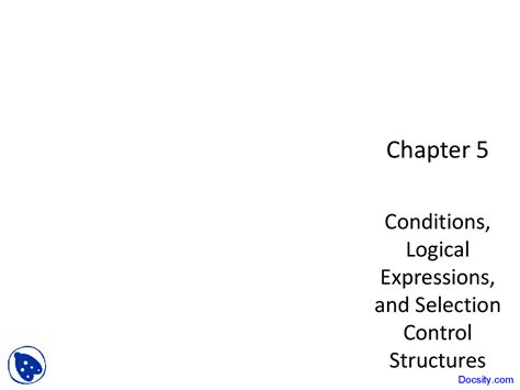 Logical Expressions Problem Solving And Structured Programming Lecture Slides Docsity
