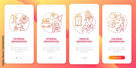 Deportation Types Red Onboarding Mobile App Page Screen Immigration Problems Walkthrough 4