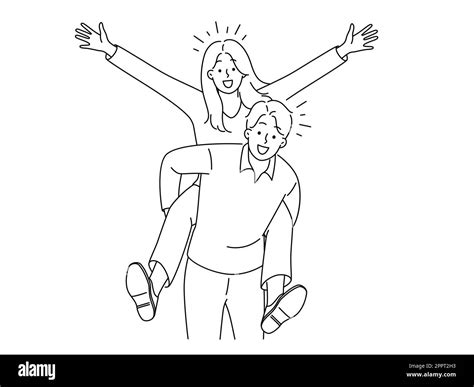 Happy Positive Millennial Man Stock Vector Images Alamy