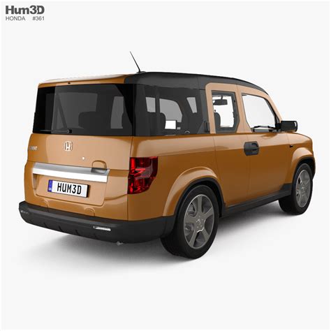 Honda Element Ex With Hq Interior 2015 3d Model Download Crossover