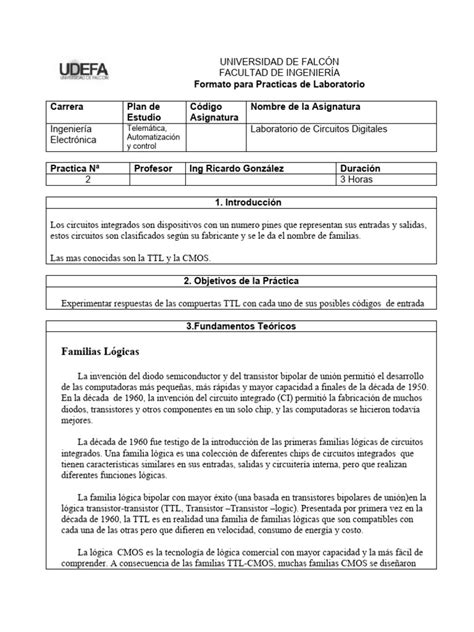 Cdpractica 2 Pdf Circuito Integrado Circuitos Electricos