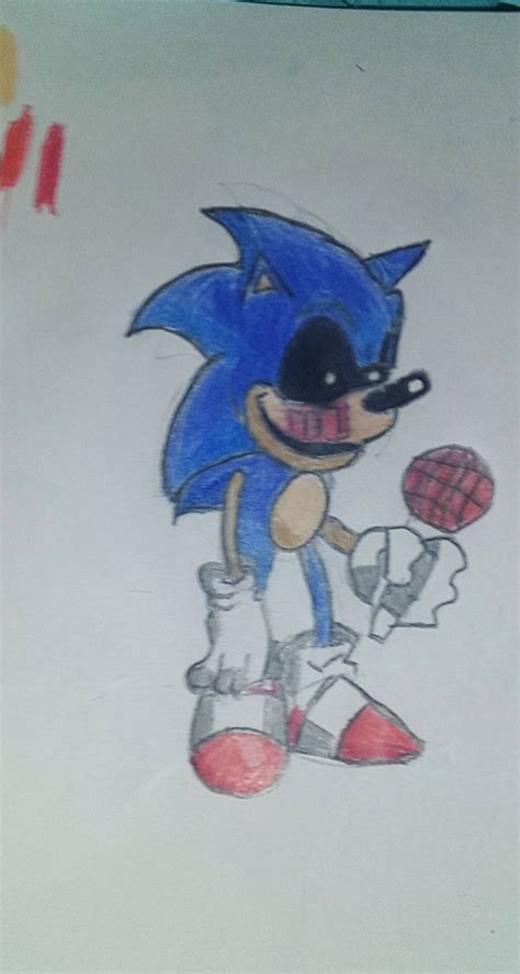 Fnf Sonicexe Drawing By Detayfnf On Deviantart