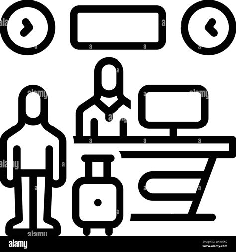 Icon For Checkout Reception Stock Vector Image And Art Alamy
