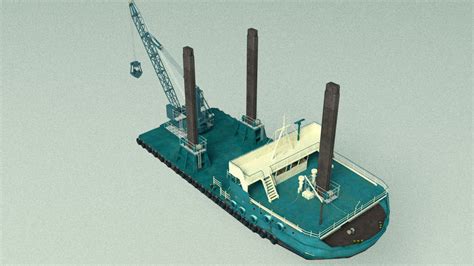 Dredger 3 3d Model 38 Blend Obj Unknown 3ds Free3d