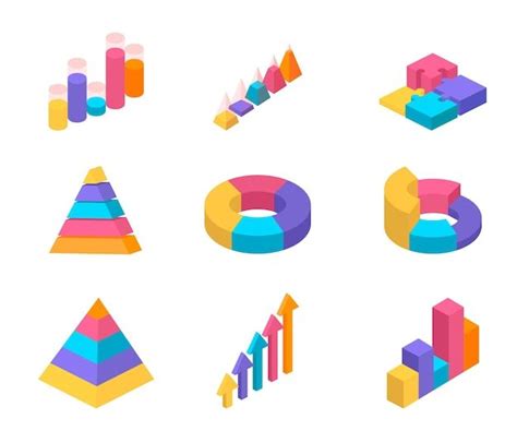 Chart Elements Illustrations Set Chart Elements Illustrations Set