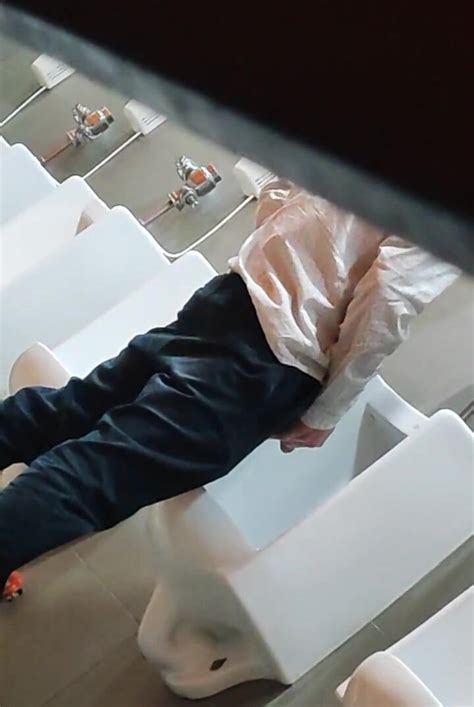 Spy Guy At Urinal 5