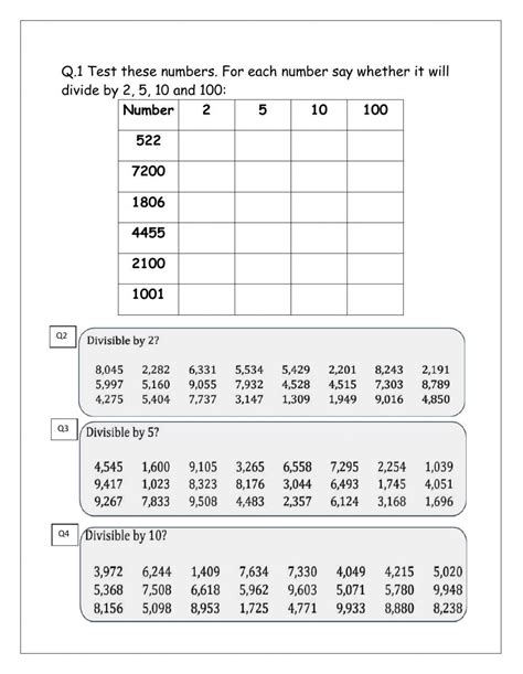 Divisibility Rules Worksheet 13 Online Exercise For Live Worksheets