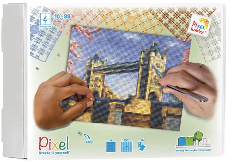 Pixelhobby Set Mit 4 Basisplatten Tower Bridge
