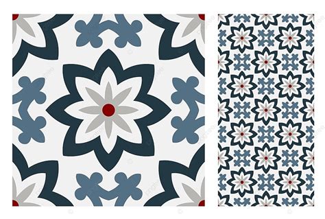 빈티지 타일 패턴 벡터 일러스트 레이 션에서 골동품 원활한 디자인 배경 타일 미술 장식 배경 일러스트 및 사진 무료 다운로드 Pngtree