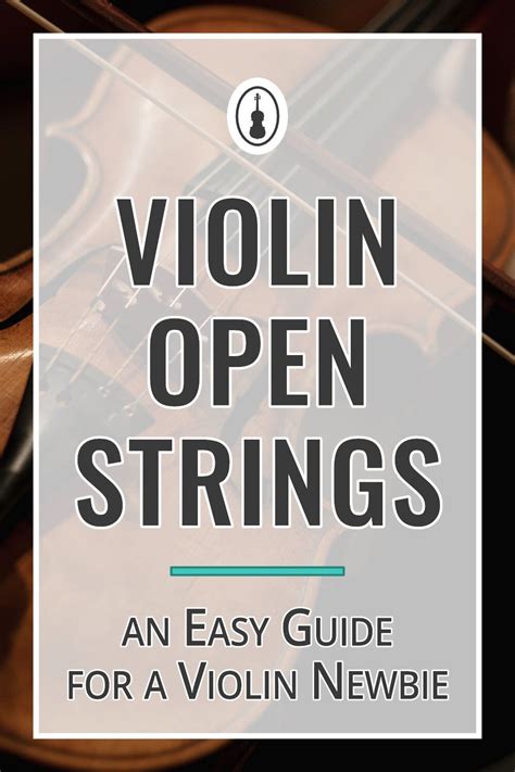 Violin Open Strings An Easy Guide For A Violin Newbie Violin