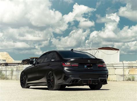 Cmst Bmw 3 Series G20 Carbon Fibre Diffuser With Led Brake Light Aero Carbon Uk