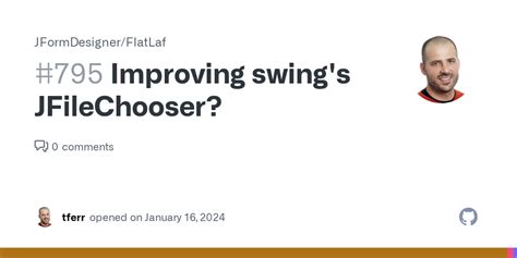 Improving Swings Jfilechooser · Issue 795 · Jformdesignerflatlaf