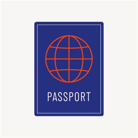 Blue Travel Passport Vector Premium Vector
