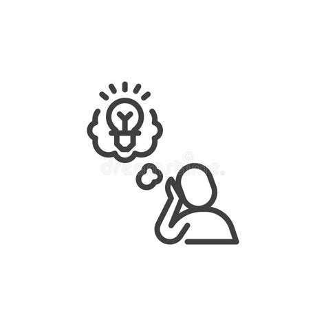 Aha Moment Line Icon Stock Vector Illustration Of Logo 307084230