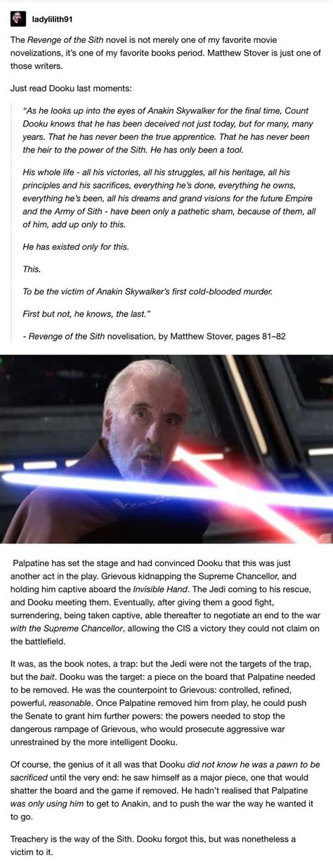 The Tragedy Of Count Dooku Scrolller