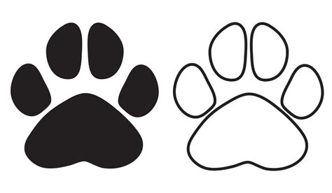 Tiger Paw Clipart Black And White