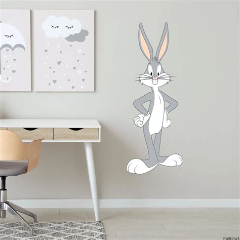 Looney Tunes Wall Sticker Bugs Bunny Stood Up Wall Decal Art