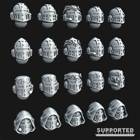 Crusader Cross Helmets・ 3d File For 3d Printing・cults