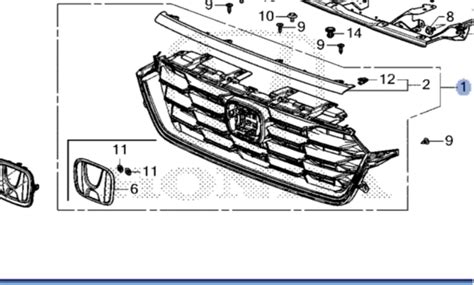 71200 3a0 A31 2023 2025 Honda Cr V Grille Honda Parts Guys
