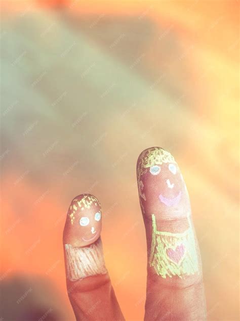 Premium Photo Close Up Of Smiley On Finger