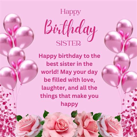 Heart Touching Birthday Wishes For Sister Also Get The Best Wishes