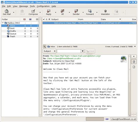 年Ubuntu上 大开源电子邮件客户端