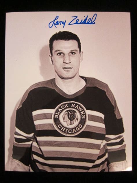 Chicago Blackhawks Larry Zeidel Autographed Photo Carls Cards