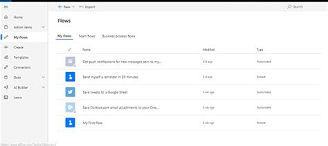 Microsoft Flow Flow Management
