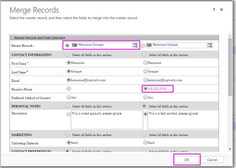 Dynamics 365 Duplicate Detection Jobs And Merging Records The Marks Group Small Business