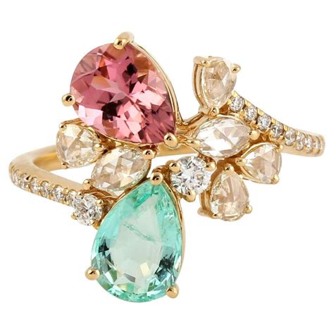 Antique Tourmaline Rings 3277 For Sale At 1stdibs Green Tourmaline