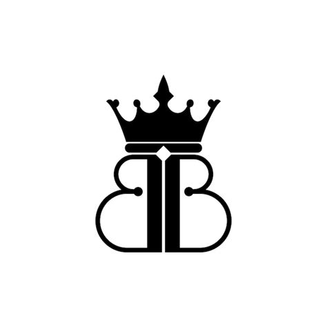 Premium Vector Bb Modern Minimalist Crown Logo Design