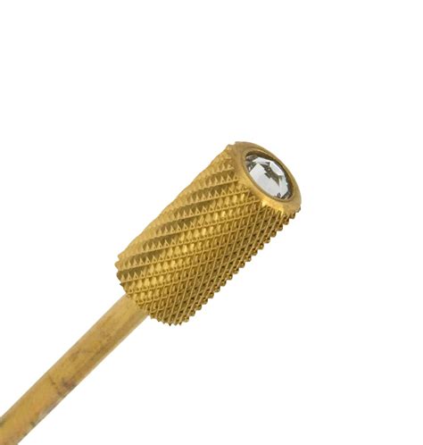 Drill Bit 332 Crystal Large Barrel Bit Corner Radius Gold Pixie Nail