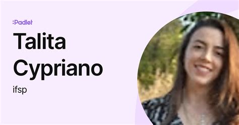 Talita Cypriano Ifsp Profile Padlet